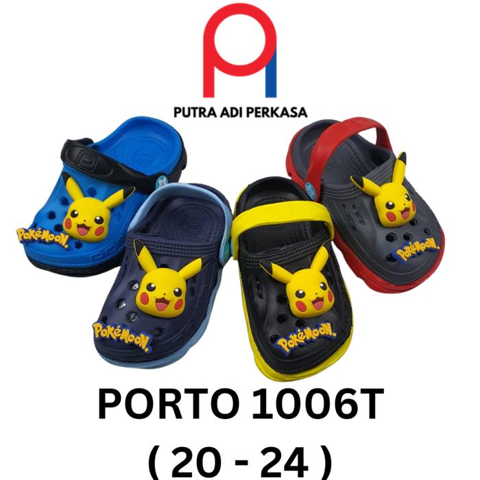 Jual Sendal Porto baby Dua Warna pikachu sendal citcit mainan Jibbitz ...
