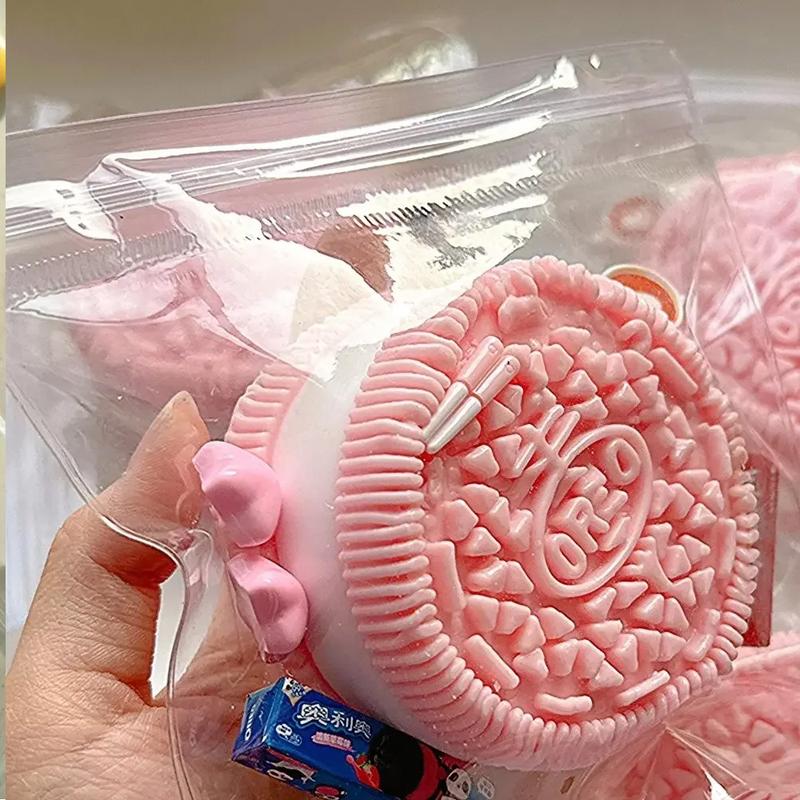 Handmade Silicone For Oreo Stress Relief Squishy Toy Mochi Taba ...