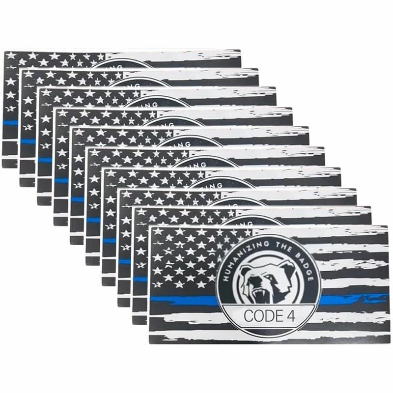 Thin Blue line Sticker Code 4,Thin Blue Line Flag Car Decal,Police ...