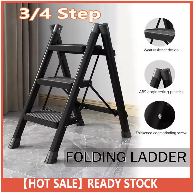 Tangga Lipat Ladder Heavy Duty Foldable Ladder Stool 2 in 1 Household ...