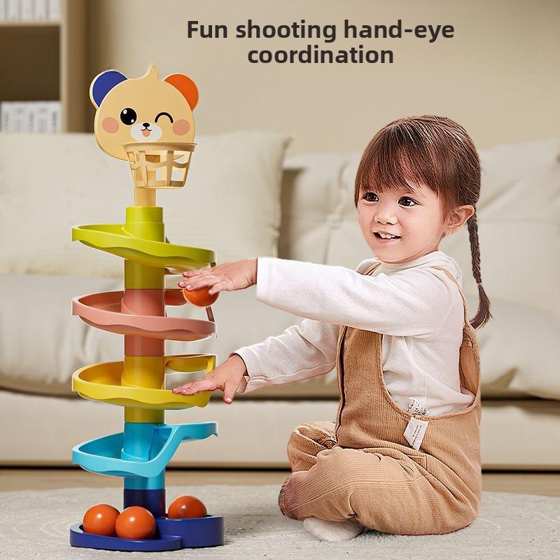 【Mainan Sensory Seeker】Mainan Pendidikan Bayi, Mainan Bola Keranjang ...