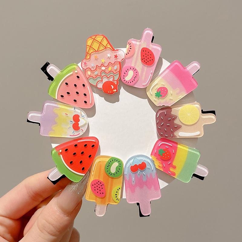 Klip Rambut Aiskrim, untuk Kanak-kanak, Reka Bentuk Kreatif dan ...