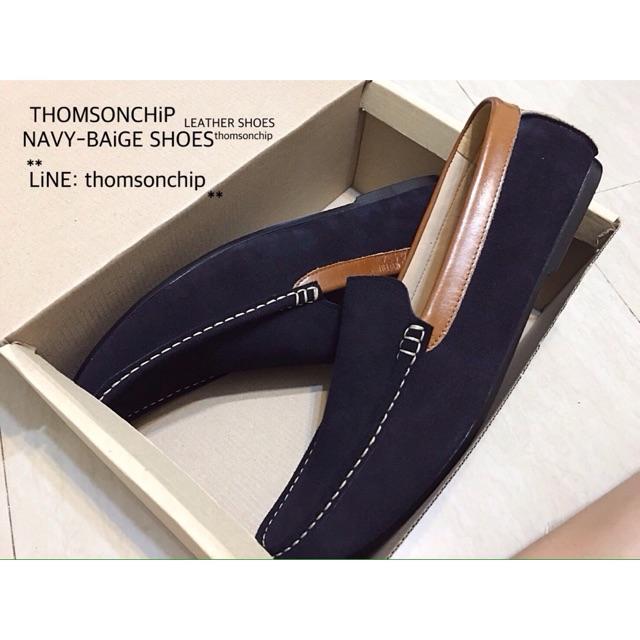 COD HOT Navy Blue-Baige Leather Shoes casual sports shoes fo - TikTok ...