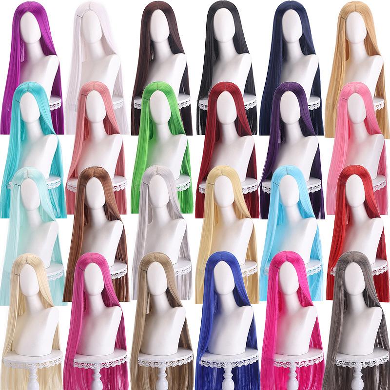 100cm LongStraight Cosplay Wig Center Part Anime Synthesis Wig - TikTok ...