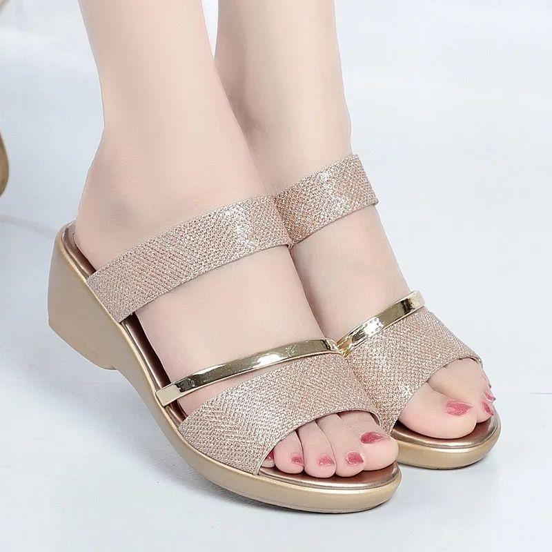 Real Soft Leather Sandals Soft Platform 2024 New Comfort Sandals ...
