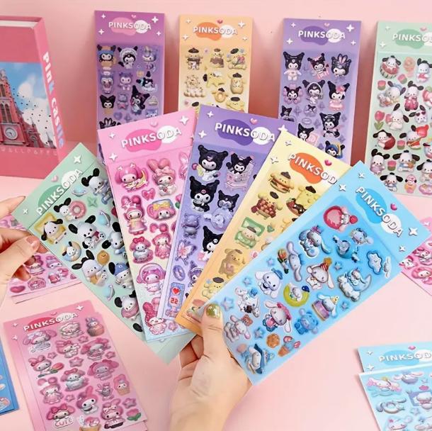 CXL 1PCS ST-31 Authentic Licensed Kawaii Character Sticker Sheets ...