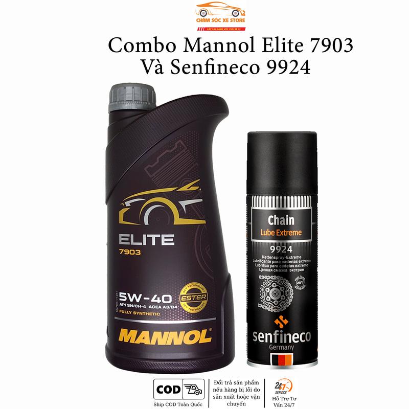 Combo Dầu nhớt xe số, côn tay Mannol Elite 7903 và dưỡng sên - TikTok ...