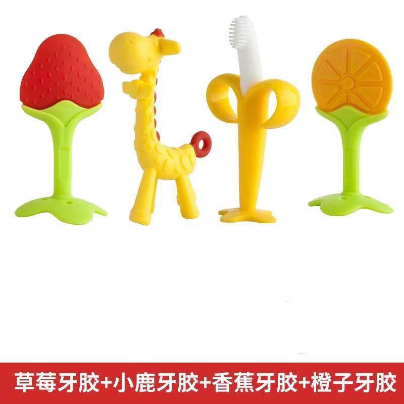 Baby Teething Stick Silicone Soft Teether for Babies 3-6-12 Months ...