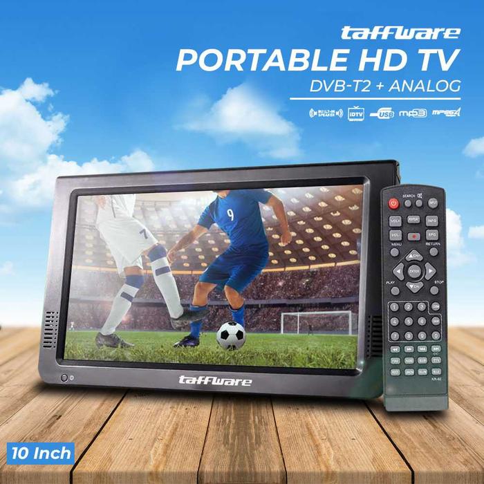 Jual Taffware Portable TV Monitor 10 Inch DVB-T2 dan Analog HDMI AV ...