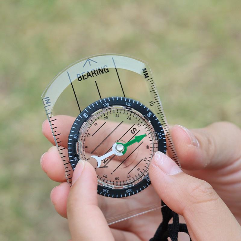 Outdoor Camping Hiking Transparent Acrylic Compass Compass Proportional ...