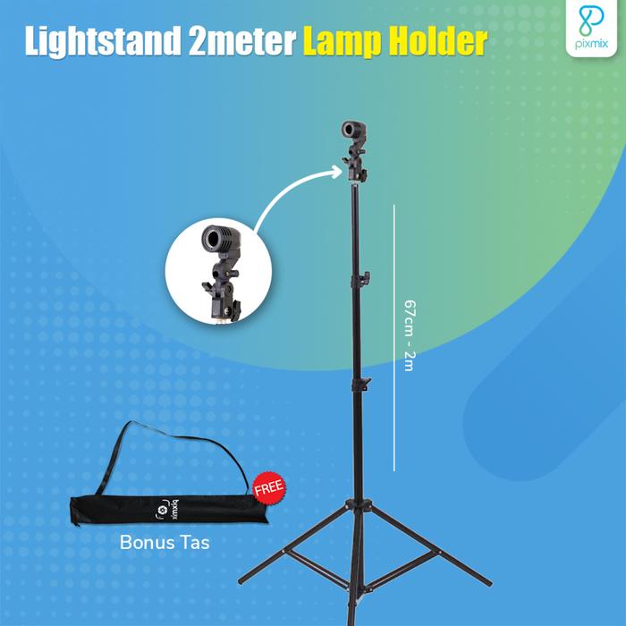 Jual Tripod / Light Stand dengan Lamp Holder E27 | Perlengkapan Studio ...