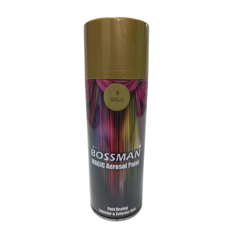 BOSSMAN Magic Aerosol Spray Paint Gold (No.8) - TikTok Shop Malaysia