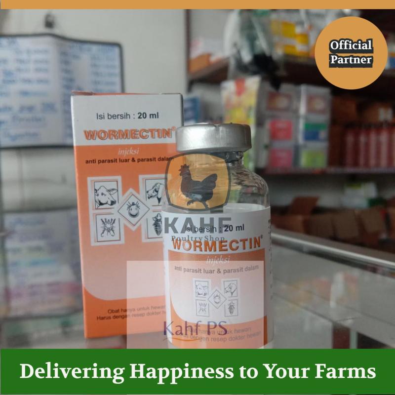 Wormectin Injeksi 20 ml Obat Kutu Caplak pada Anjing Kucing Kelinci ...