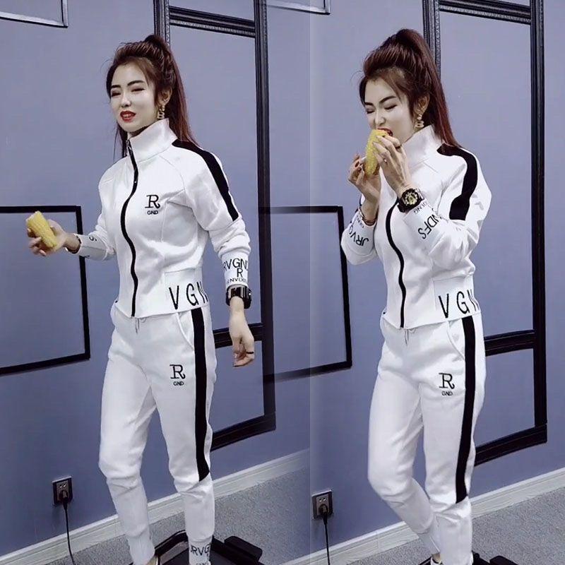 Sut Kasual untuk Wanita, Stesen Eropah, Fesyen Baharu Musim Bunga ...