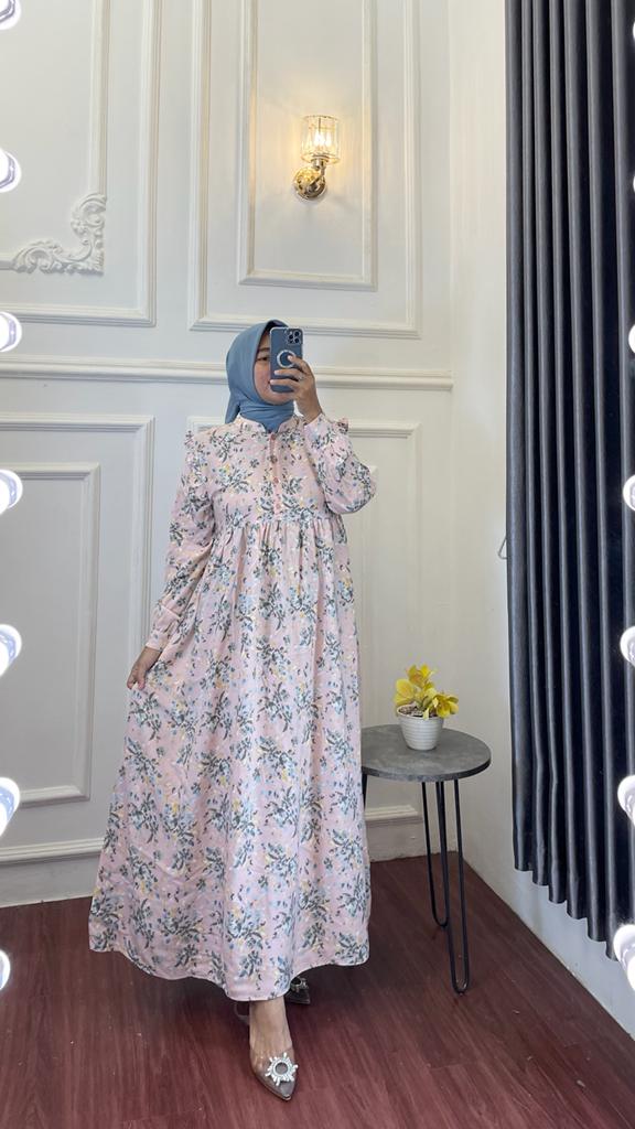 Tiara Gamis Rayon Premium/gamis terbaru 2025 viral Viscose Motif - Shop ...