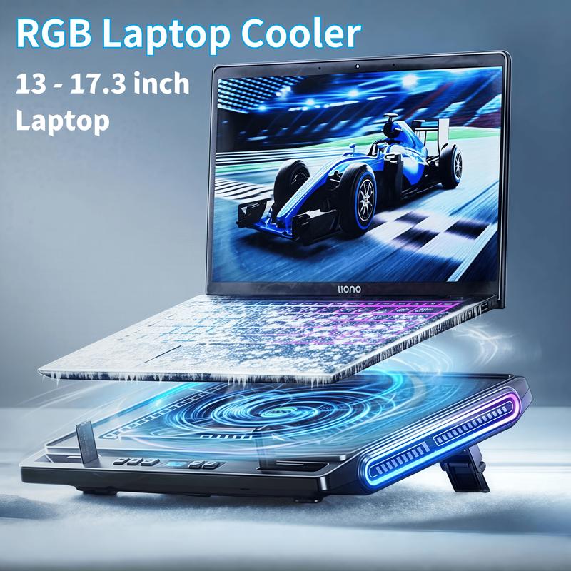 INKAC【COD】Llano V10 Pro Laptop Cooling Pad RGB Laptop Cooler - Shop | Tokopedia
