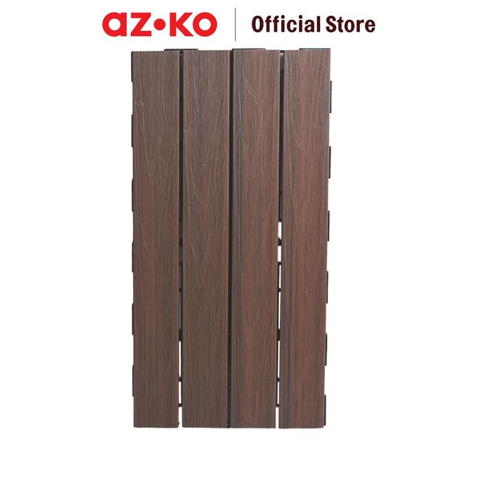 Promo AZKO Rainbodeck Quick Deck Motif Kayu Decking Tile Lantai Bongkar ...