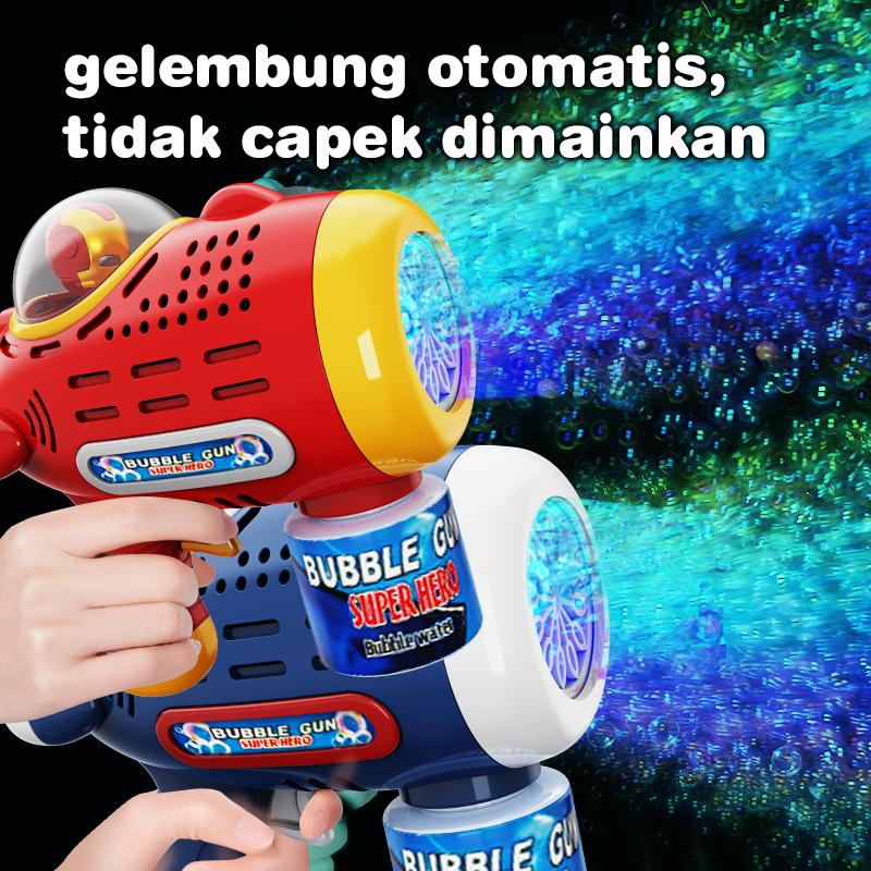 Mainan Anak Bubble Gun Iron Man & Captain America Otomatis dengan ...