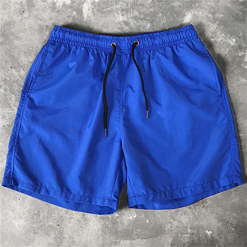 Men'S Trouser Shorts Casual Solid Color Drawstring Pocket Candy ...