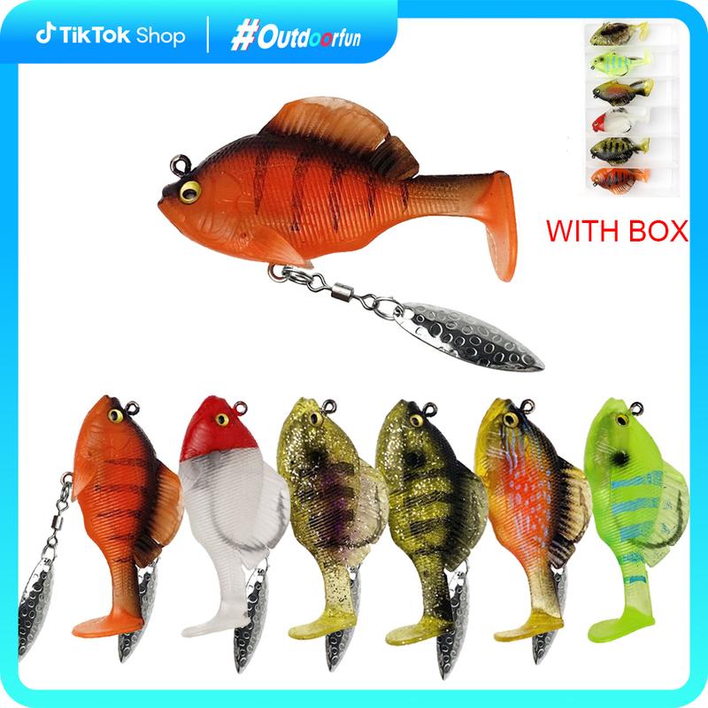 Multiple Pre-Rigged Jig Head Soft FishingLures, Dark Sleeper - TikTok Shop