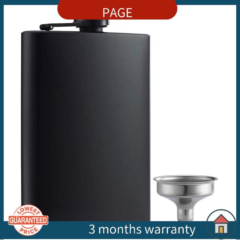8oz Stainless Steel Hip Flask Matte Flagon Leakproof Whiskey - TikTok ...