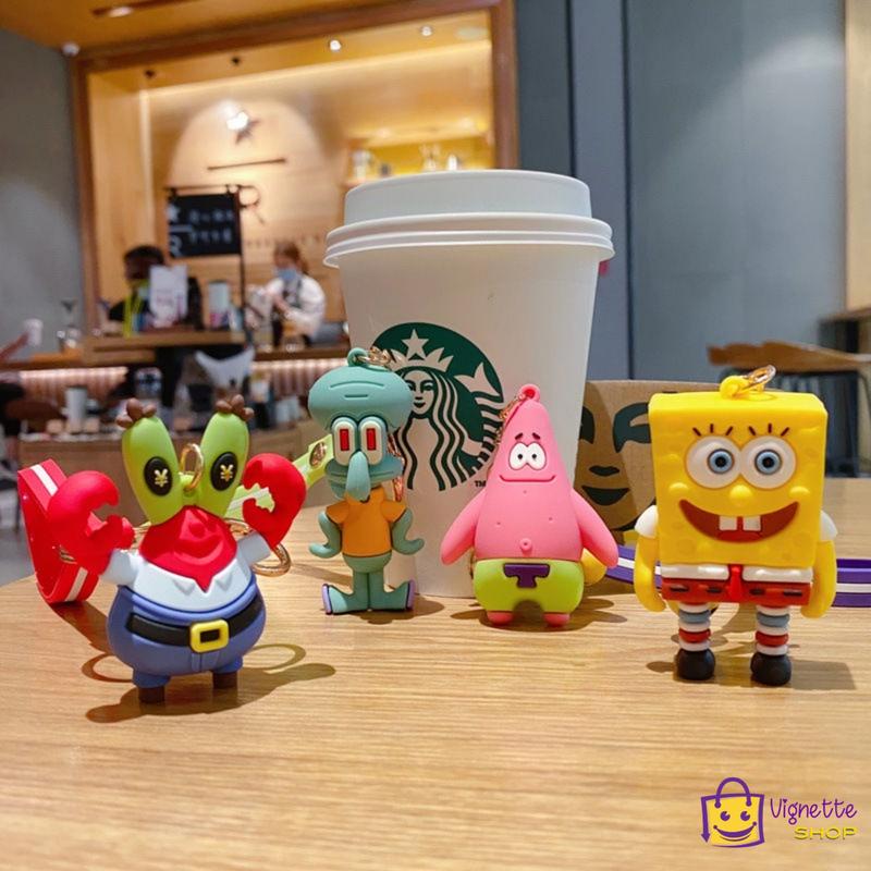 Gantungan Kunci Lucu SpongeBob Patrick Mr Crab Squidward Minion | Ganci ...