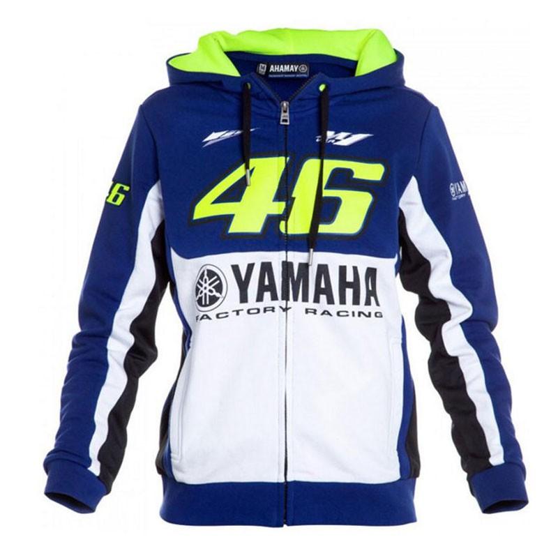 Jaket Lelaki, Yamaha MotoGP VR46 Rossi Sweater Gear Menjalankan ...