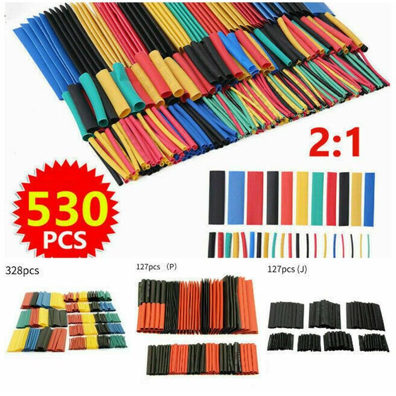 127/328/530pc HEAT SHRINK TUBING Sleeve Cable Wire Wrap Tube - TikTok ...