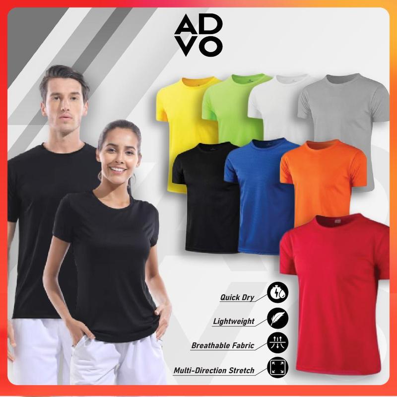 Kemeja-T mikrofiber, Advo, Untuk Lelaki dan Wanita, Murah, Gaya ...