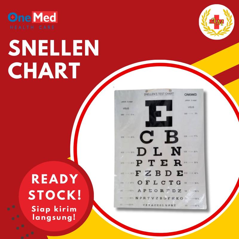 Snellen Chart Onemed Alat Tes Mata Tes Penglihatan - Shop | Tokopedia