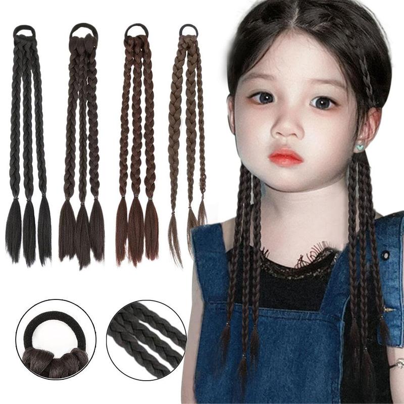Sambungan Rambut Jalinan Pusing, Tali Rambut Elastik, Untuk Kanak-kanak ...