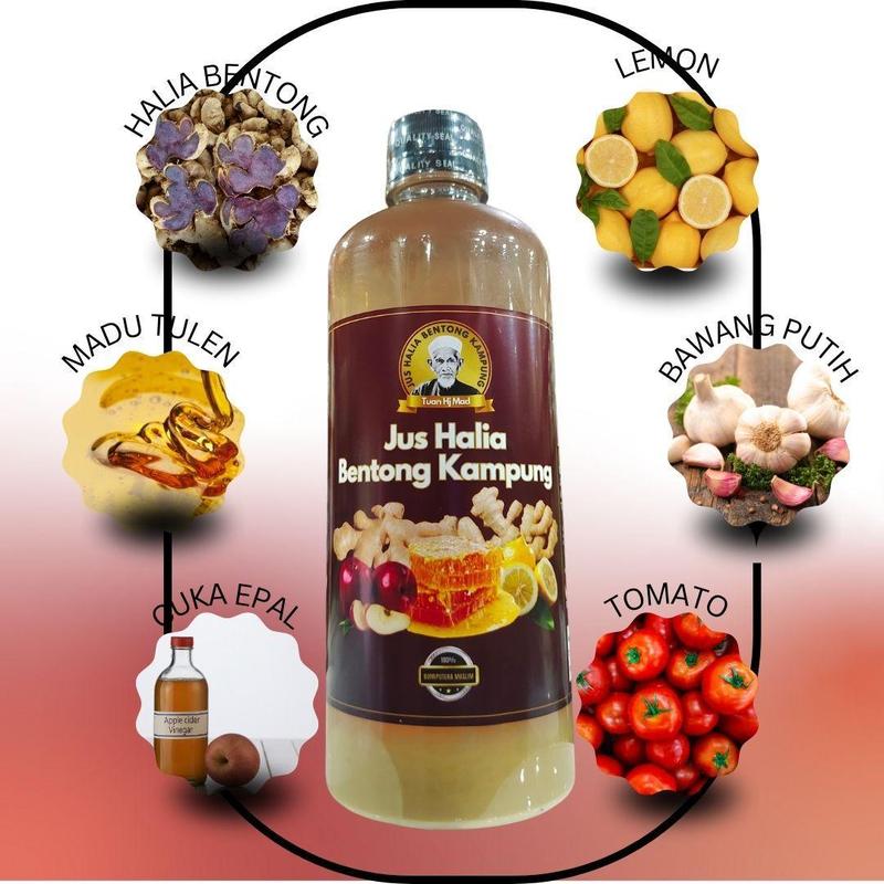 PATI JUS HALIA BENTONG KAMPUNG HJ MAD TANPA PENGAWET 500 ml FREE ...