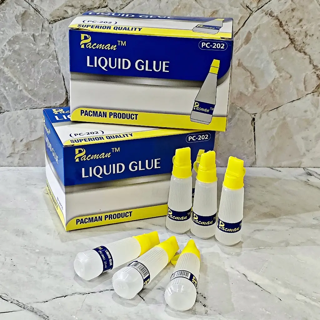 SATU PACK ( 12 PCS ) Lem Kertas Cair Pacman Kecil 25ml PC-202 - Shop ...