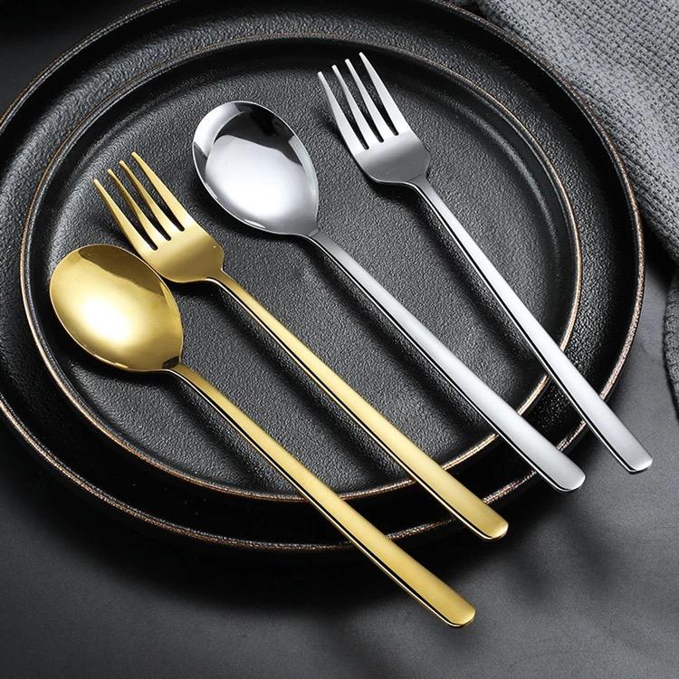 Korean Cutlery Korean Style Flatware Stainless Steel Dining Spoon ...