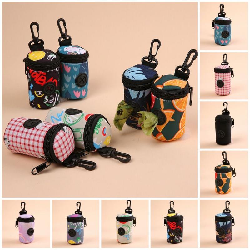 gootrades New Hangable Dog Poop Bag Dispenser Zipper Dogs Walking ...