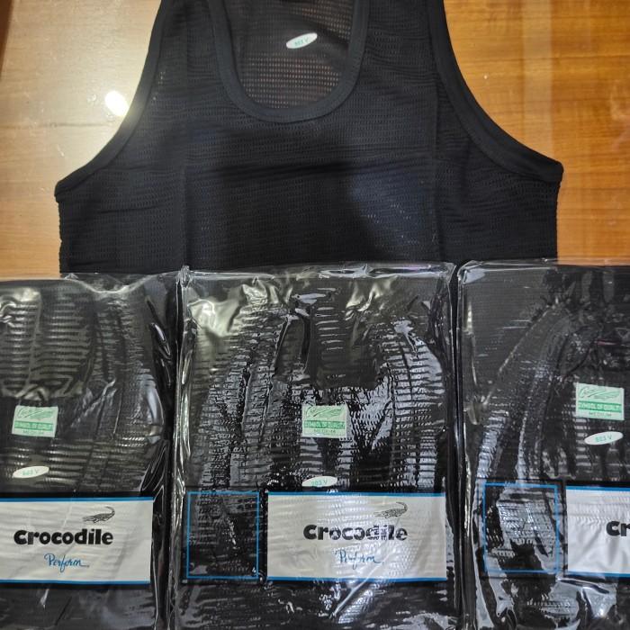 SINGLET CROCODILE JALA / SINGLET PRIA JARING LUBANG LUBANG HITAM - Shop ...