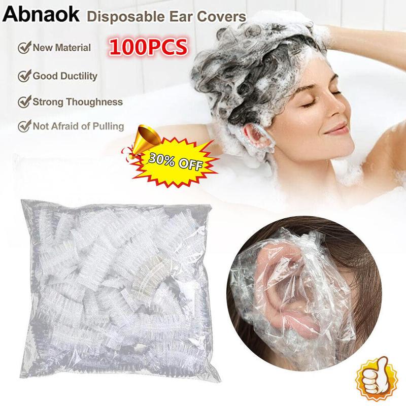 100pcs Ear cover Single Use Ear Caps Transparent Ear Protectors ...