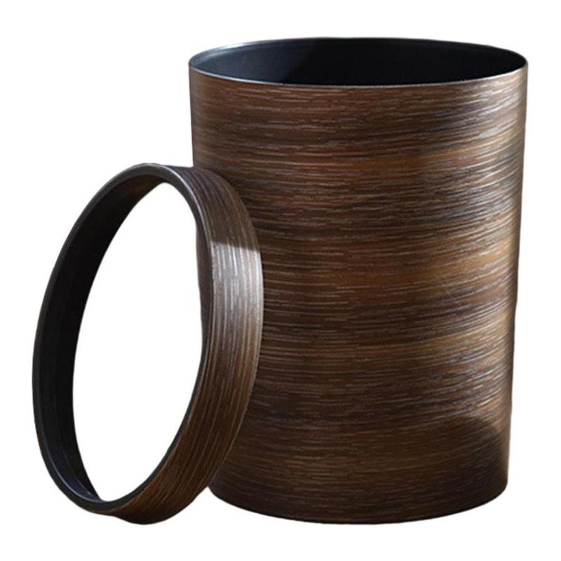 Retro Waste Bins Creative Square Wastebasket for Bedroom Powder ...