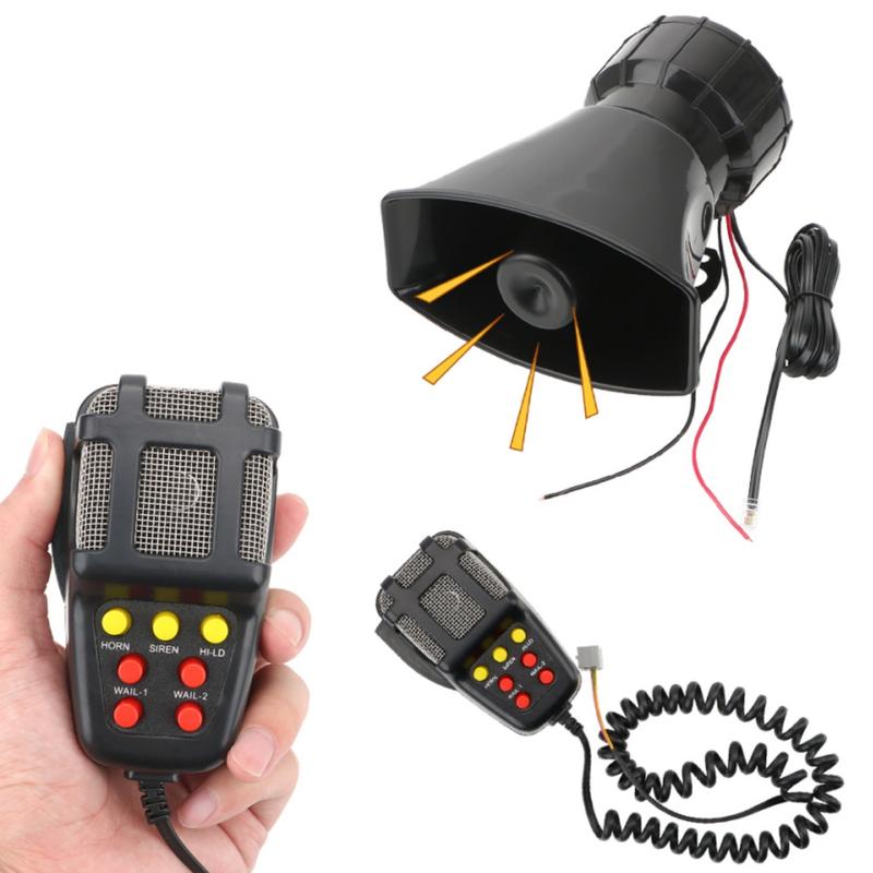 7-Sound Electronic Car Alarm Sensor Horn Loud Speaker Megaphone ...
