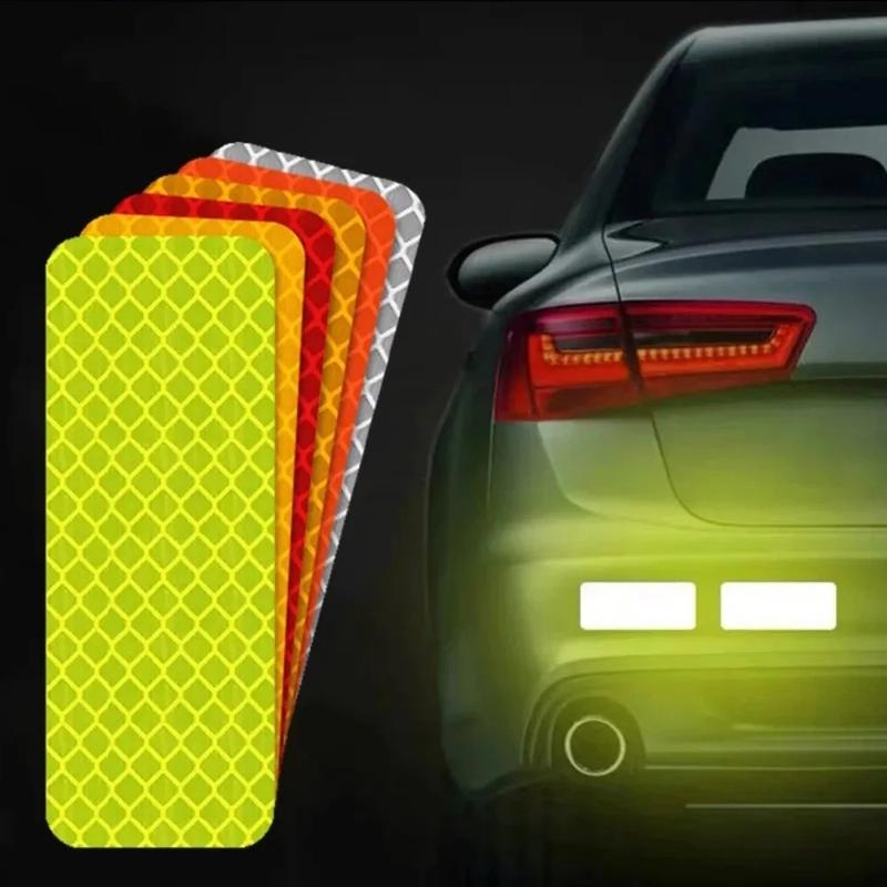 10pcs Car Bumper Reflective Stickers Reflective Warning Stri - TikTok ...