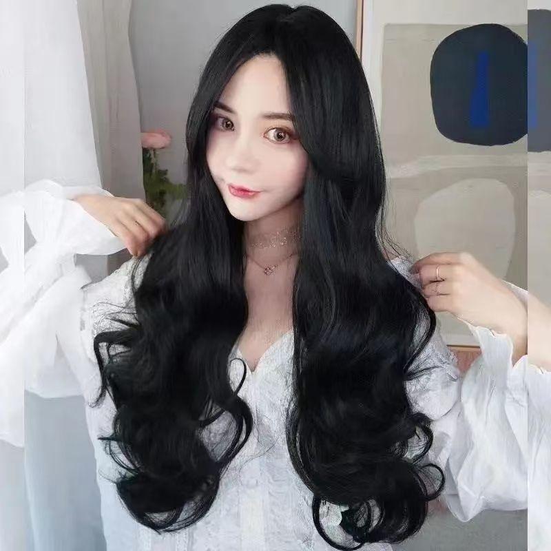 [wiggy wig]Wig Women's Long Hair Internet Celebrity Fluffy Big - TikTok ...