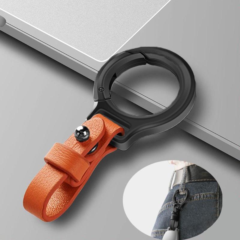 1pc Zinc Alloy Leather Keychain Waist Belt Buckle Carabiner Car ...