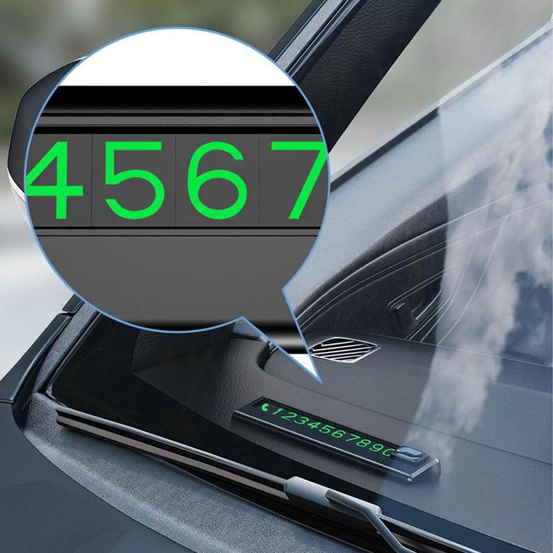 Car Temporary Parking Card Automobile Digital Luminous Universal ...