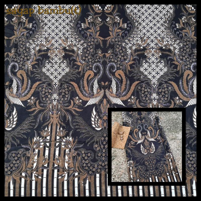 kain batik printing halus motif sayap bambu - Shop | Tokopedia