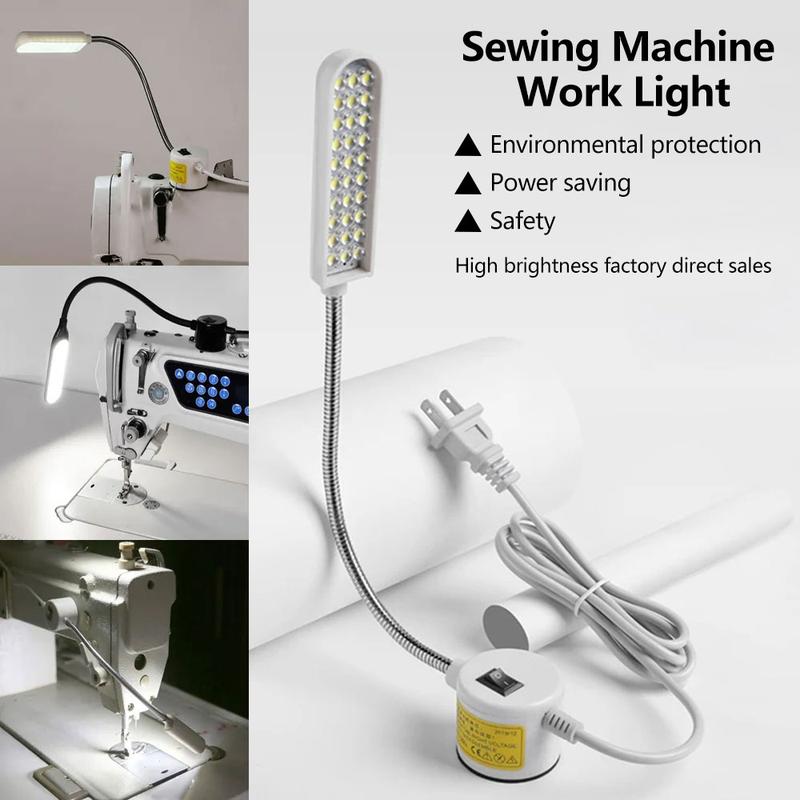 Pitbull Hardware 10/30 LED Sewing Machine Lamp 360 Flexible Adjustable ...