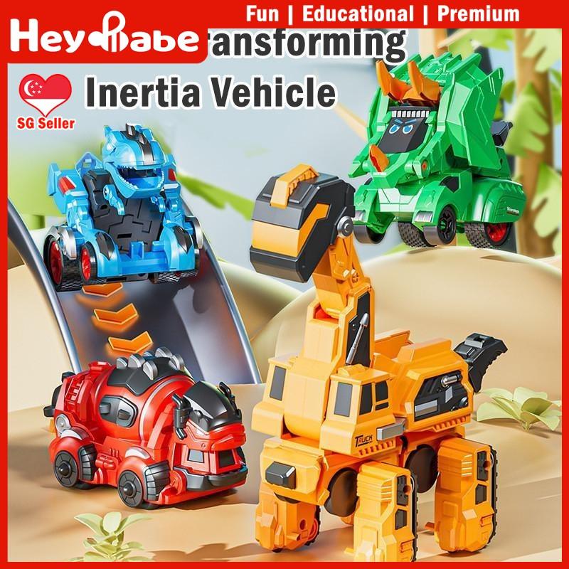 2 in 1 Dinosaur Transformer Vehicle | Crash Inertia Car | Collision ...