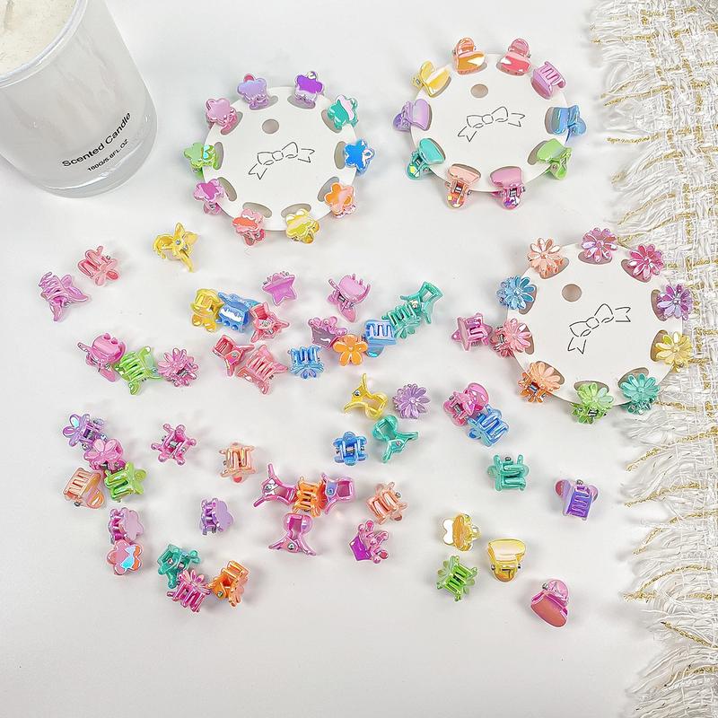 Colorful Children's Mini Hair Clips 10-Piece Set Shiny Small - TikTok ...