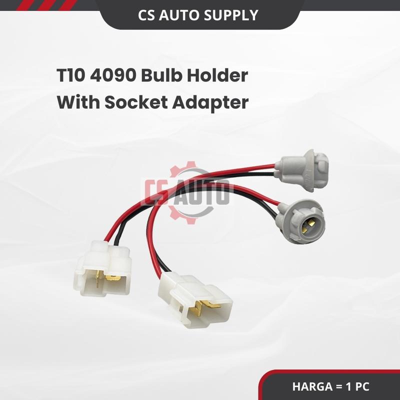 CS T10 4090 bulb holder socket with socket Adaptor wire harness ...