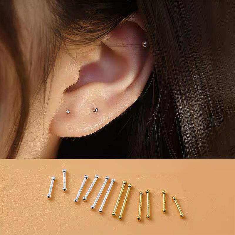 Anting-anting Stud Manik Kecil Rekaan Minimalis 2 Keping Untuk - TikTok ...