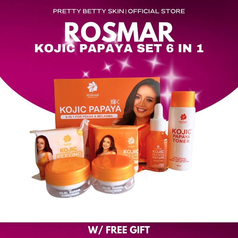ROSMAR Kojic Papaya 6 in 1 For Pekas and Melasma Set | New Packaging ...